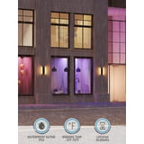 2 Pack 16" LED Modern Smart Wall Sconce Indoor & Outdoor LED Up Down ...