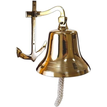 Belsnickel 19 Inch Red Leather Strap Brass Sleigh Bells Door Hanger ...
