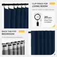 100% Blackout Curtains for Bedroom, 96 Inch Long Thermal Insulated Room ...