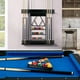 Gymax Billiard Cue Rack Only Wall-mounted Billiard Stick Holder Wall ...