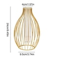 Iron Hydroponic Vase, Golden Wine Bottle Ornament, Desktop Floral ...