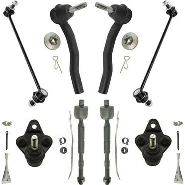 Detroit Axle - 8pc Front Suspension Kit for Toyota 2011-2018 Sienna 4 Inner Outer Tie Rod Ends 2 ...