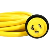 Amp Up Marine & RV Cords 125v 30a 50' Power Extension Electrical Cable, Yellow - Walmart.com