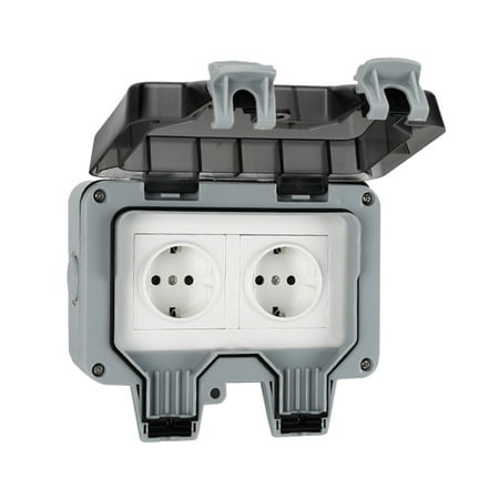 mmirethe Household PC Plastic Socket Waterproof Garage Power Outlet ...