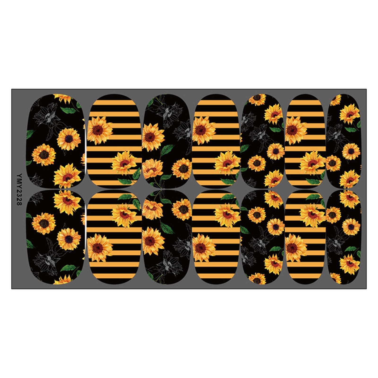 EJWQWQE Sunflower Nail Water Sticker DIY Sunflower Little Daisy Nail ...