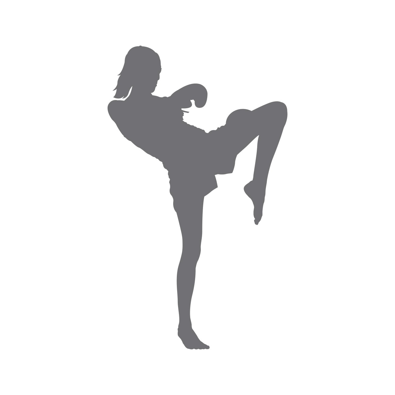 Girl Muay Thai Sticker Decal Die Cut - Self Adhesive Vinyl ...