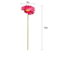 Artificial Real Touch Gerbera Barberton Daisy Stems (Set of 6 ...