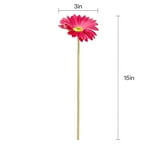 Artificial Real Touch Gerbera Barberton Daisy Stems (Set of 6 ...
