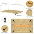 Wooden Stove Top Cover, 30x21 Inch Multi-Purpose Cutting Board with ...