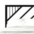 Castle Place Full Size Metal Platform Bed Frame, Modern Geometric Slat ...
