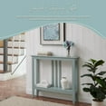 Kings Brand Furniture Ice Blue Wood Entryway Console Table – Narrow ...