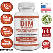 Jarrow Formulas Dim Plus CDG, Supports Estrogen Balance & Healthy Cell ...