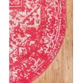 Unique Loom Medallion Richmond Rug Pink/Ivory 7' 10" x 10' Oval ...