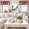 Chefs Window Valance for Kitchen, Food Coffee Cookies Steak Red Plaid ...