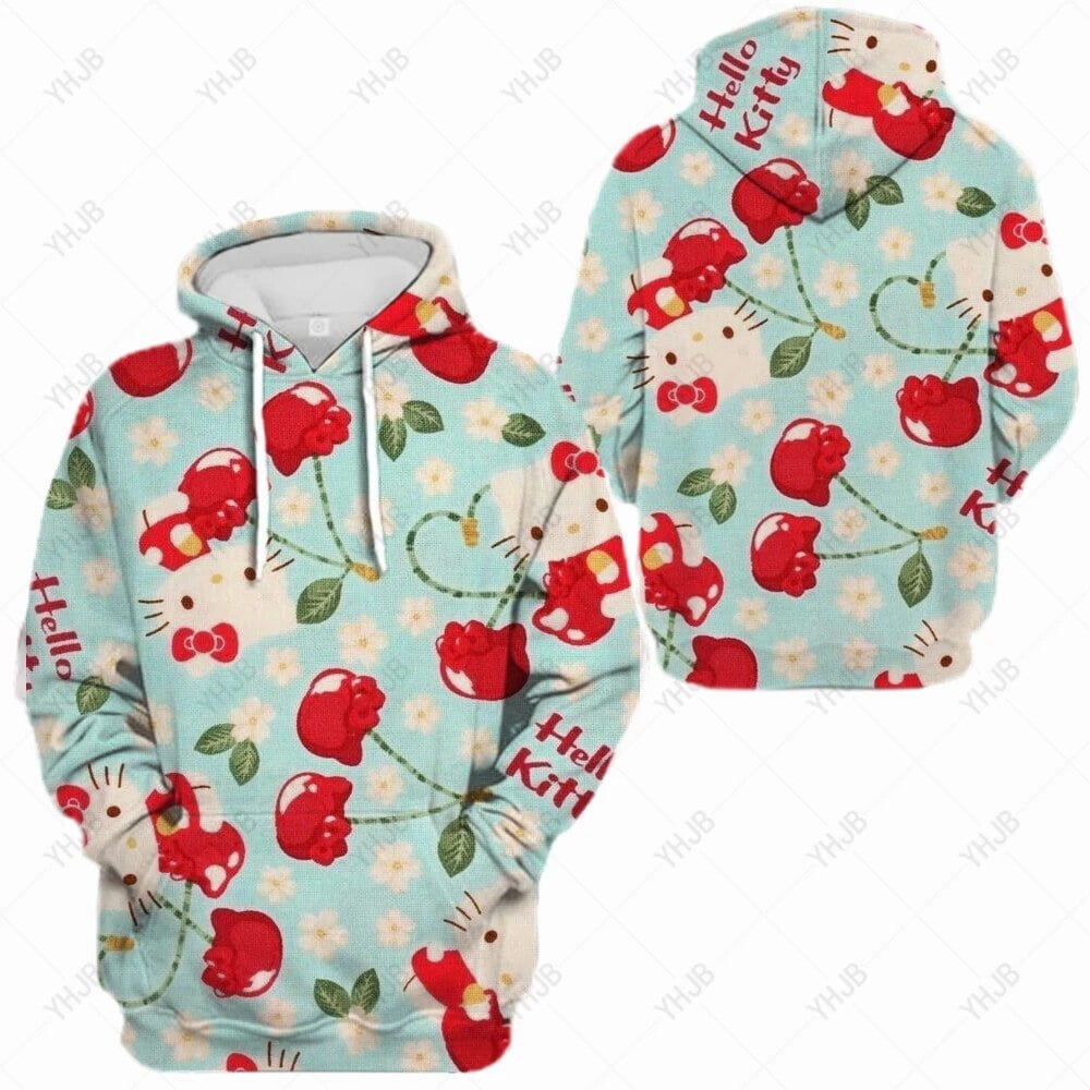 Click here for Hello Kitty Print Women Comfy Pure Hoodies Autumn... prices