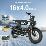 COSWHEEL Y16 Electric Bike – 48V 1000W Motor, 15Ah Battery, 16" All ...