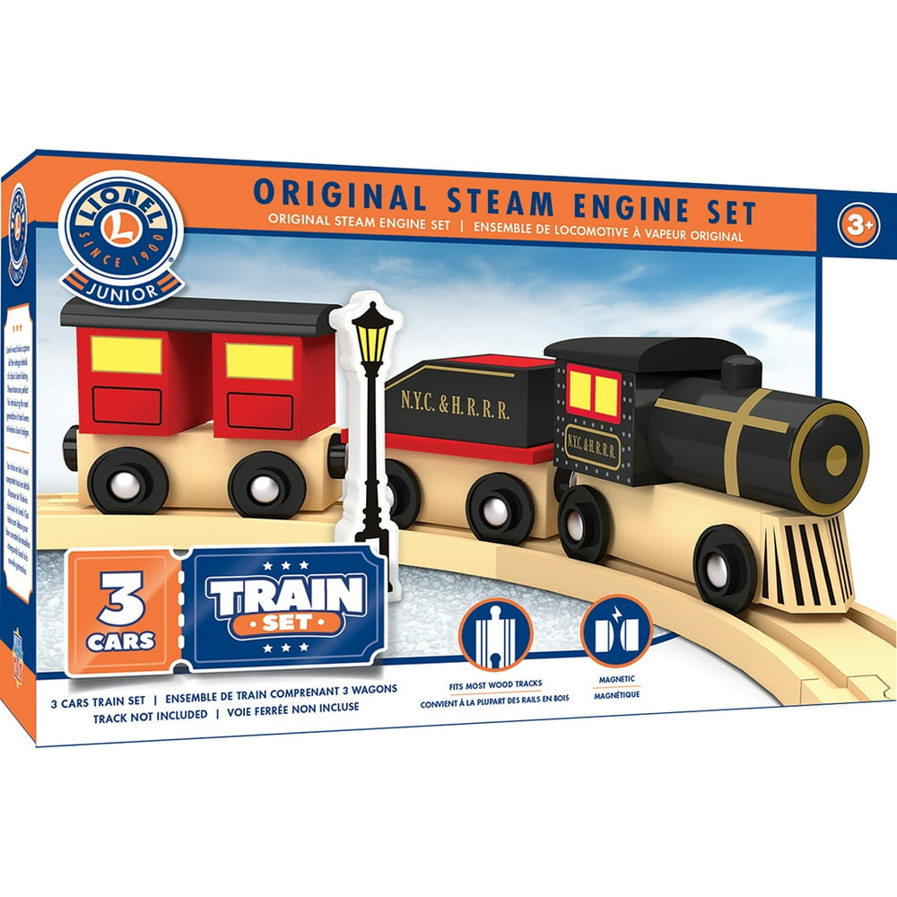 MasterPieces - Lionel Original Steam Engine Wood Train Set - Walmart ...