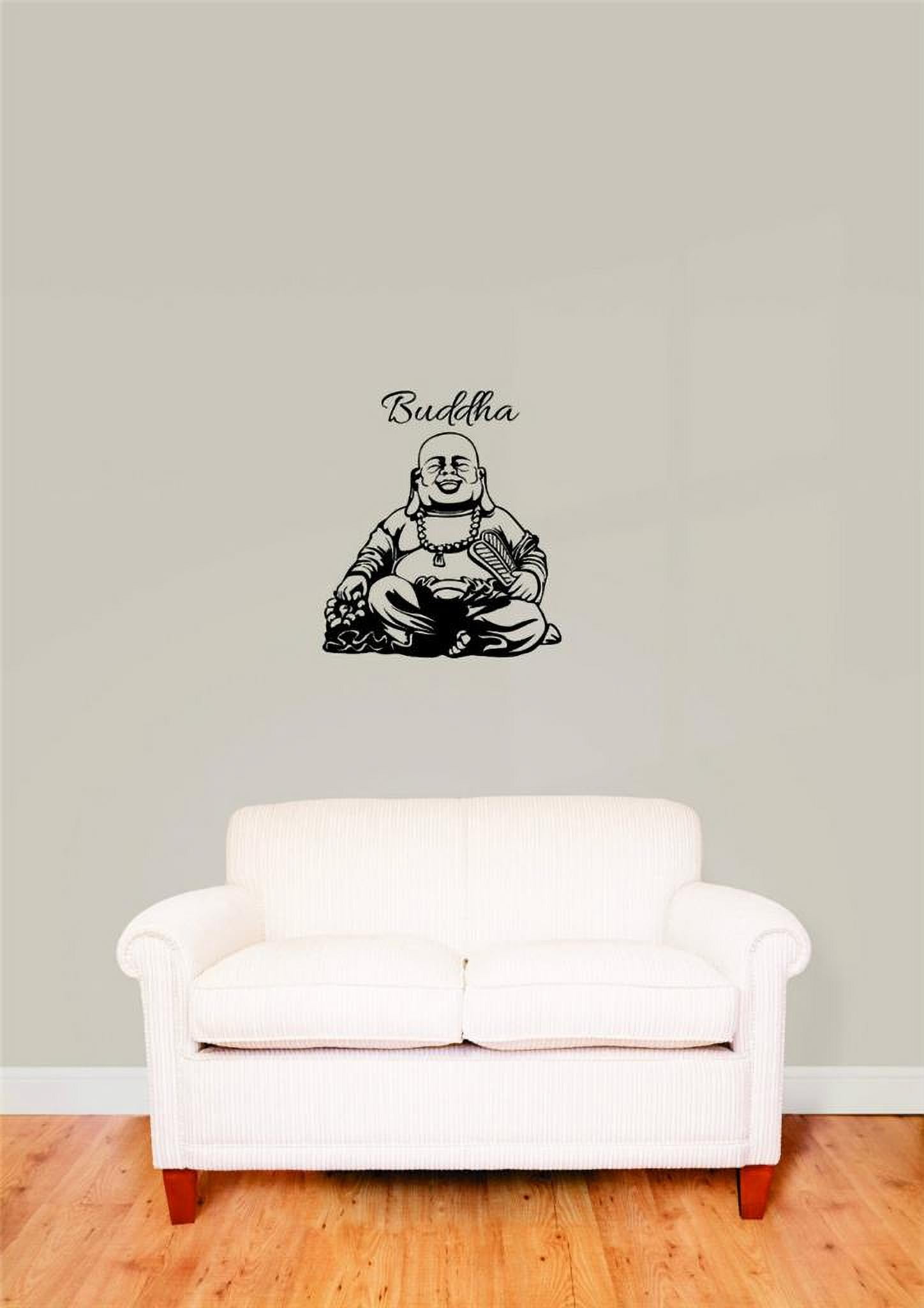 Buddha Vinyl Wall Decal for Home - Life Enlightened Buddhism Buddhists ...