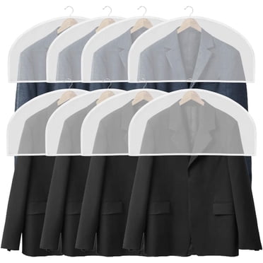 Casewin 10 Pack Breathable Garment Dust Covers for Suit, Coats, Jackets ...