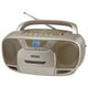 Jensen Bluetooth MP3 Boombox, Champagne, CD-590-C - Walmart.com