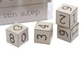 OUNONA Beige Wooden Desktop Countdown Calendar DIY Wedding Calendar for ...