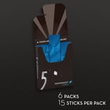 5 Gum Peppermint Cobalt Sugar Free Chewing Gum - 15 Ct (6 Pack ...