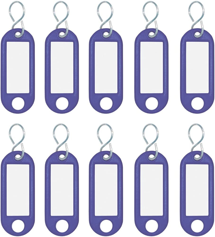 Plastic Key Fob (Interchangeable Labels) Pack of 10 - Walmart.com