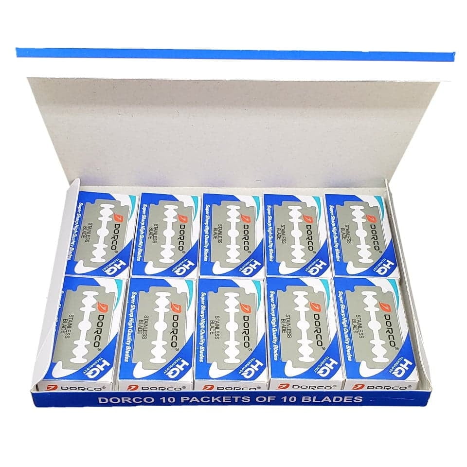 Navajas dobles para maquinas de afeitar, o porta navajas, Dorco 100 pzs ...