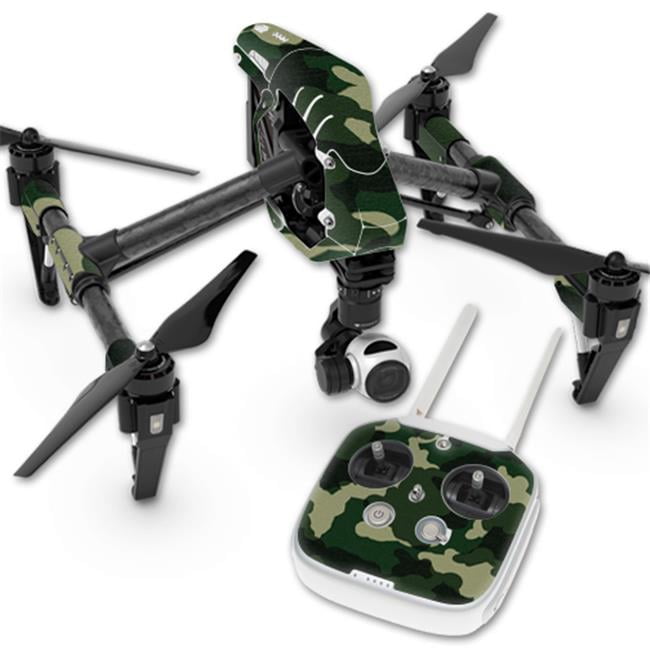 MightySkins DJINSP1-Green Camo Skin for Dji Inspire 1 Quadcopter Drone ...