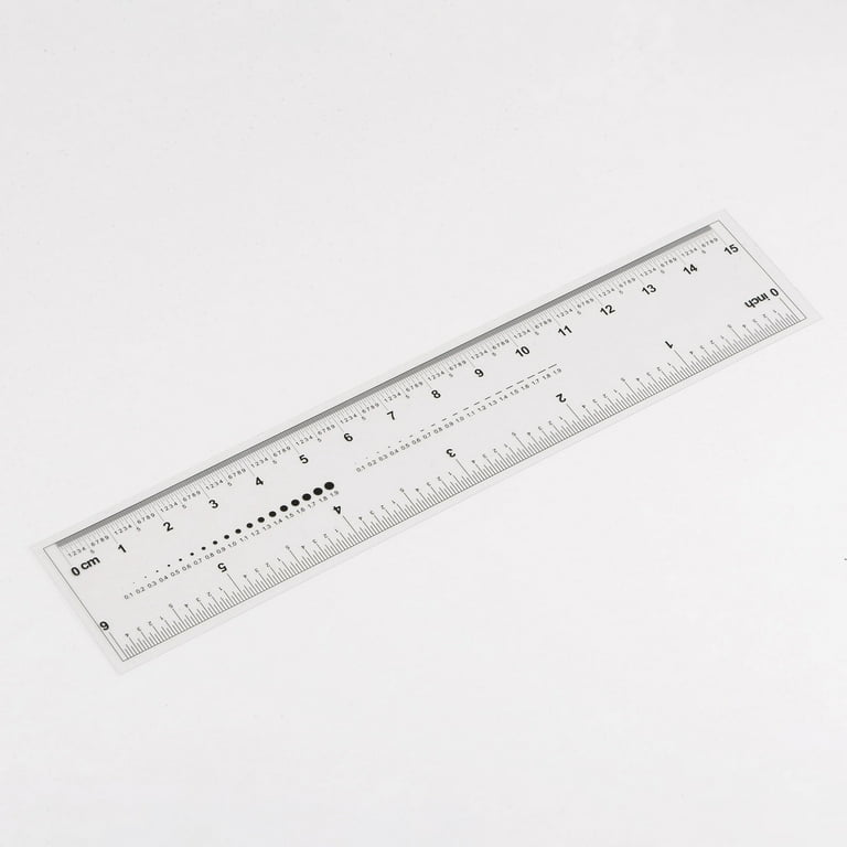 Clear Plastic Raw Materials Deli G00112 Transparent Plastic Ruler 15cm ...