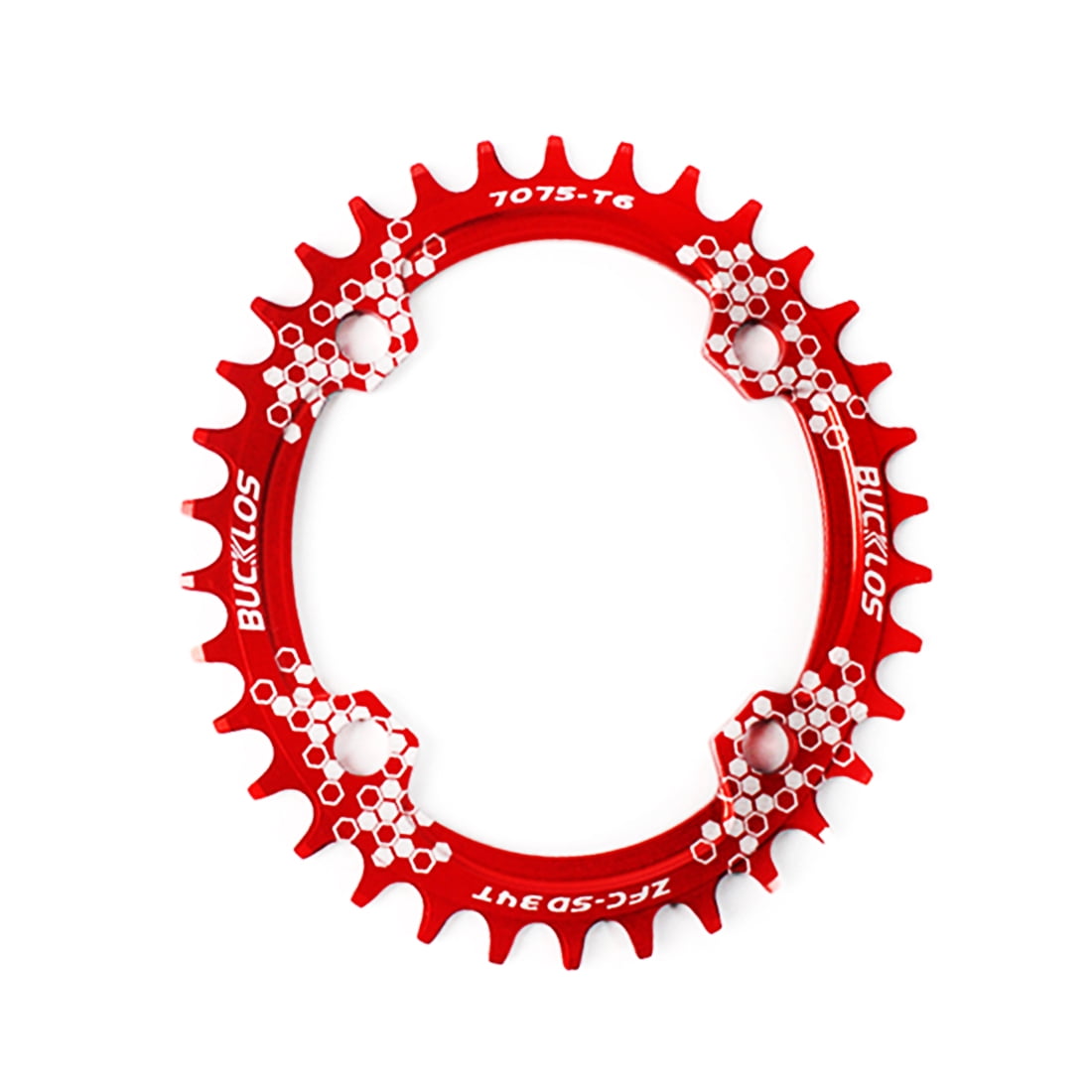 BUCKLOS 104BCD Chainring Narrow Wide MTB Chainring, Single Speed Round ...