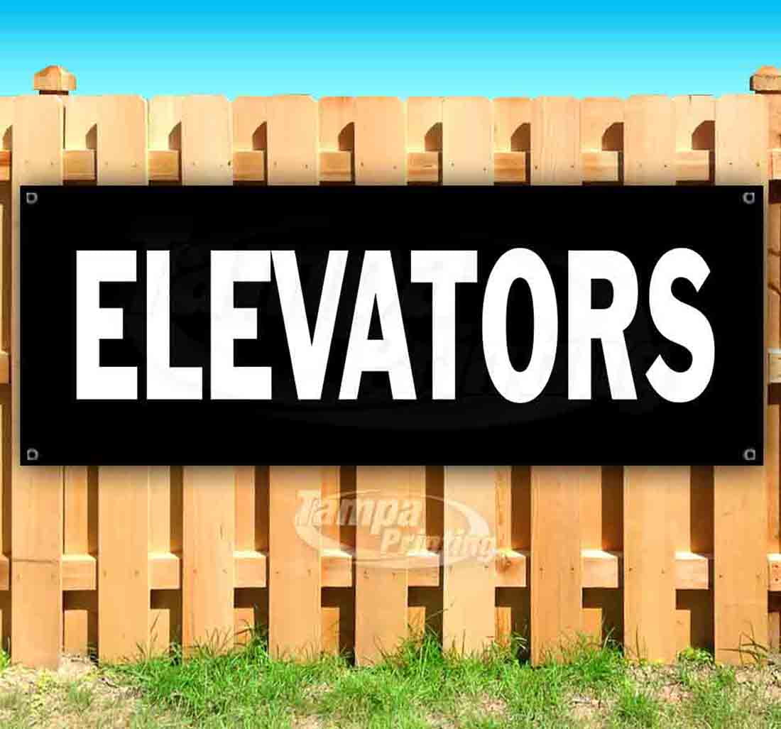 Elevators 13 oz Vinyl Banner With Metal Grommets - Walmart.com
