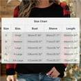 CLOISE Womens Tops Casual Christmas Crew Neck Shirt Plaid Long Sleeve ...