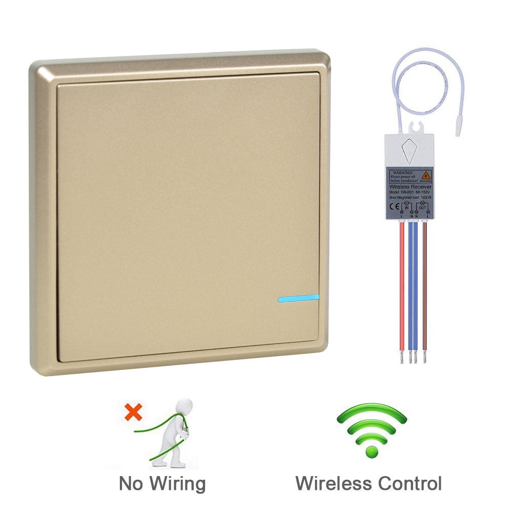 GREENCYCLE Smart Wireless Wall Light Switch, 1PK 1-gang Wireless Switch ...