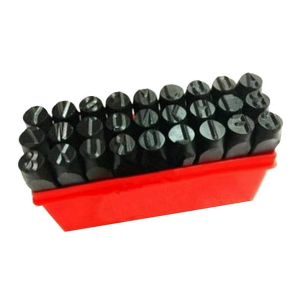Juego de punzones de metal con letras de acero Gloria 27pc 6mm 1/4'' | Bodega Aurrera en línea