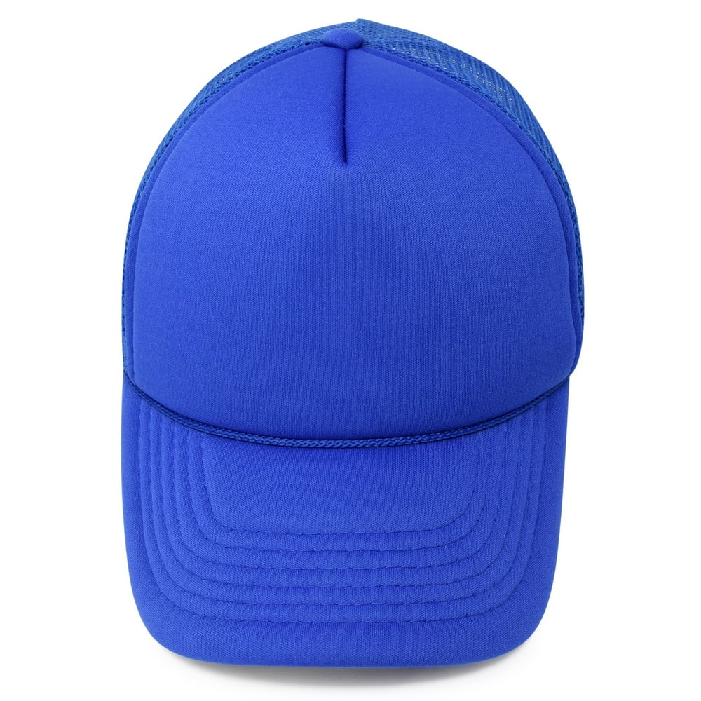 DALIX Trucker Cap Mesh Hat with Solid Colors and Adjustable Strap and ...