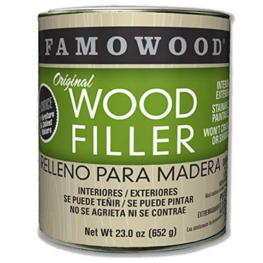 FamoWood Original Wood Filler - 1/4 Pint, Walnut - Walmart.com