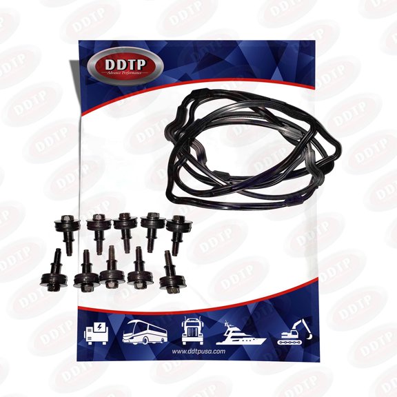 A4720140022 l Detroit Diesel DD15 Oil Pan Gasket w/ A4720140583 w ...