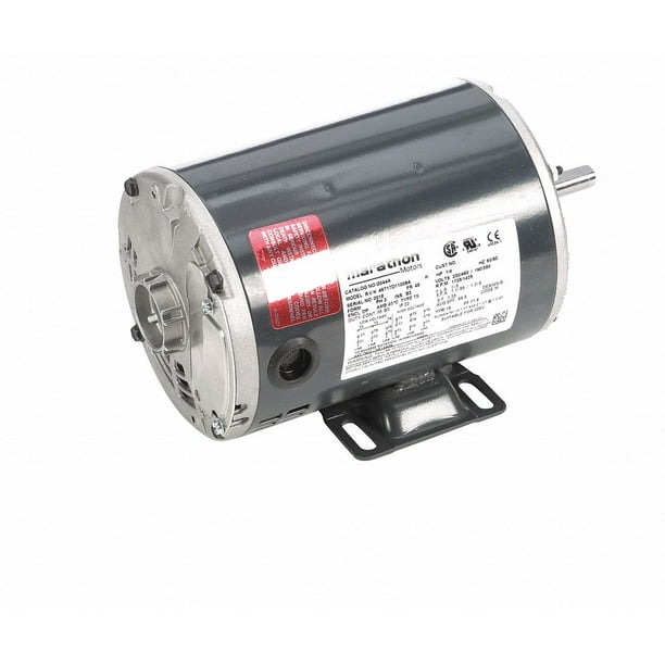 Marathon Motors GP Motor,1/4 HP,1,725 RPM,230/460V AC,48 048T17D11009 ...