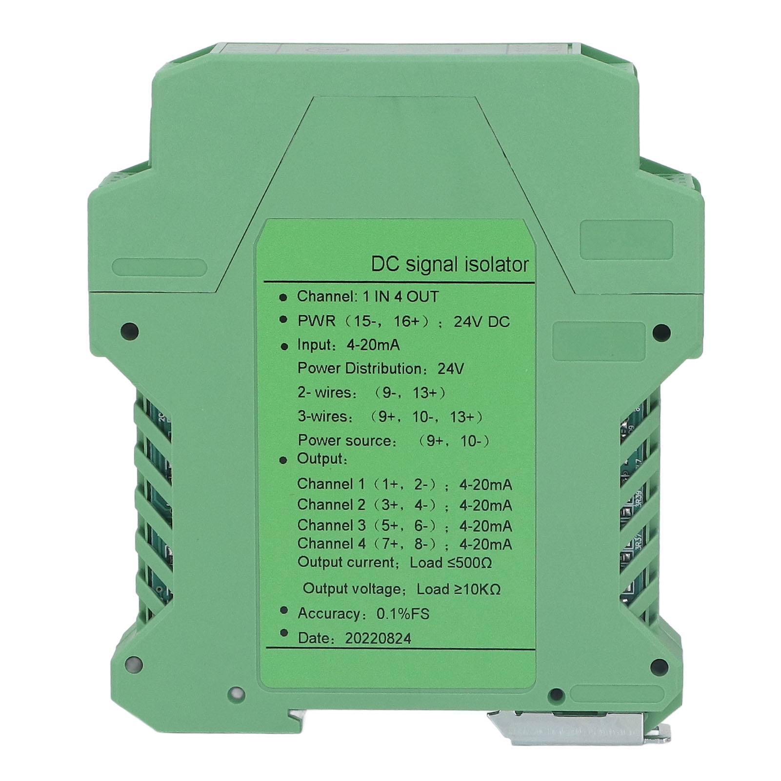 DC Current Signal Isolator 1 In 4 Out PLC Transmitter Conditioner for Circuit Board 4-20mA ...