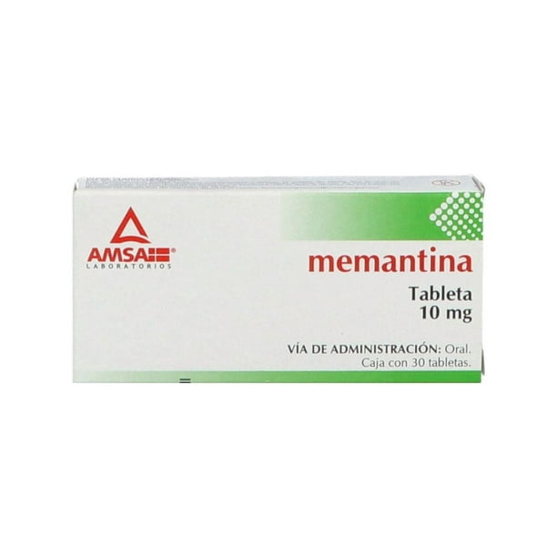 Memantina 10 mg Caja Con 30 Tabletas Amsa Laboratorios SOLUCION ...