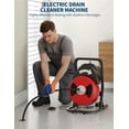 50 Ftx1/2In Drain Cleaner Machine Auto Feed Electric Sewer Auger for 2 ...