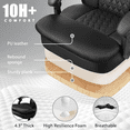 BOSSIN 400lbs Executive Office Chair with Foot Rest, Ergonomic Heavy ...