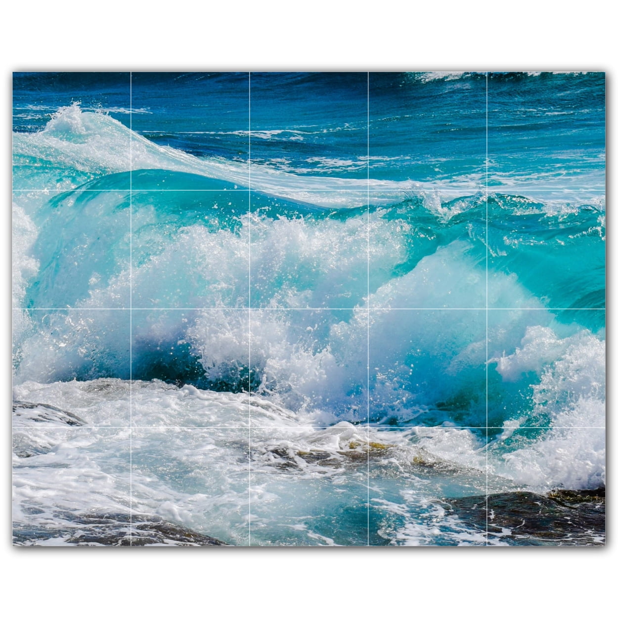 Picture-Tiles.com: Beach Ceramic Tile Wall Mural WAL500093-54XL. 60"W x ...