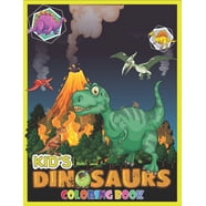 Dinosaurs Coloring Books For Kids Ages 4-8: Dinosaur Activity Book For ...