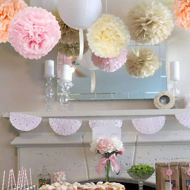 Tissue Paper Flowers Wedding Centerpieces