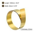 Uxcell Brass Sheet Roll, 0.3x20x1000mm Brass Foil Roll Brass Strip Gold ...