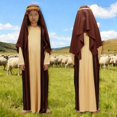 YAYUBA Boys Saint Joseph Set for Kids Saint Robe with Headpiece Waist ...