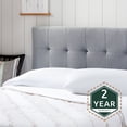 Rest Haven Ells Square Tufted Upholstered Bed, Queen, Stone - Walmart.com