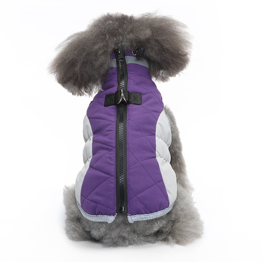 Baywell Fashion Vest Dog Jacket - Warm Zip Up Dog Bomber Vest with Dual ...